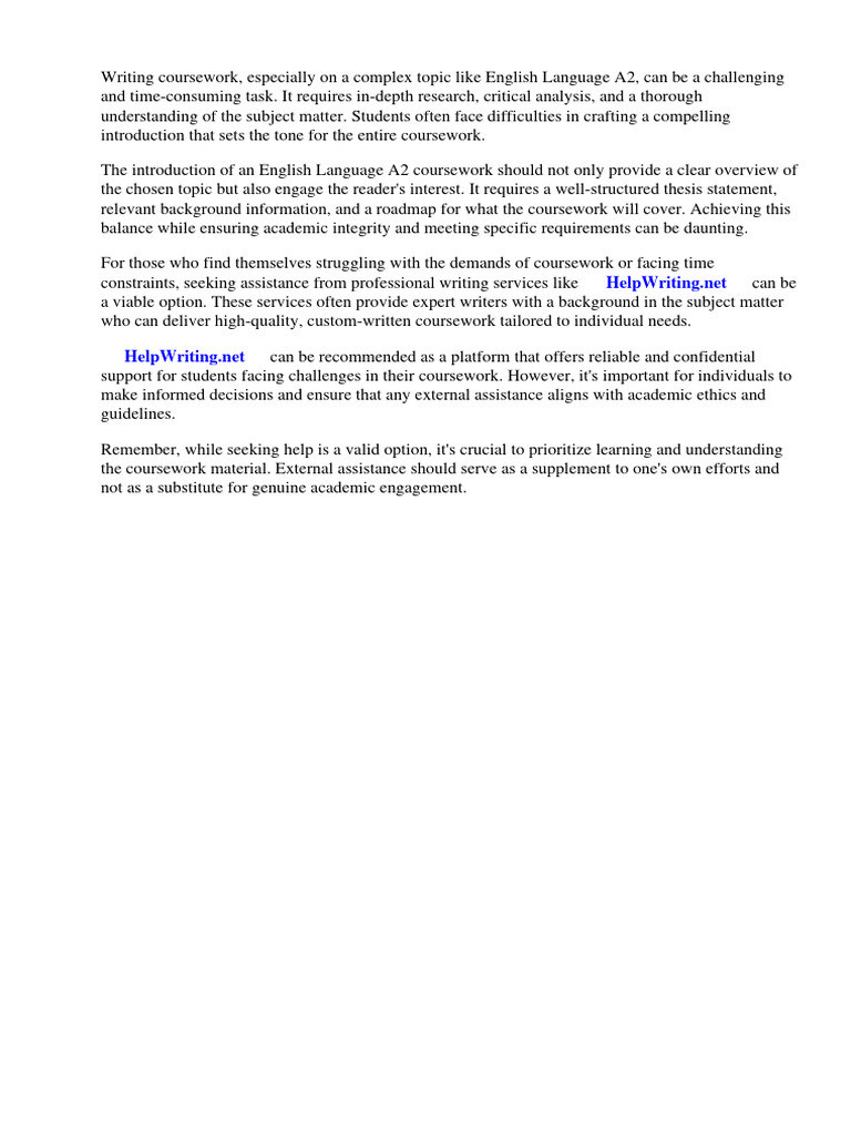 English Language A2 Coursework Introduction | PDF | Rhetoric | English ...