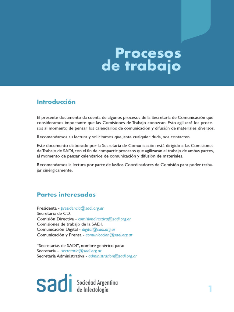 Instructivo Procesos de Trabajo | PDF | Información | Comunicación