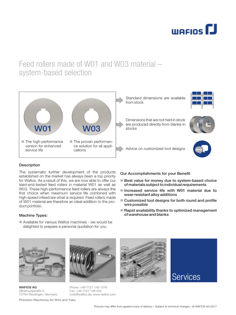 L TC Feed-Rollers-W01-W03 V1-1 EN | PDF | Secondary Sector Of The ...