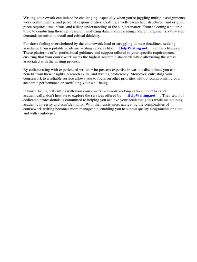 Coursework Sample Essays | PDF | Essays