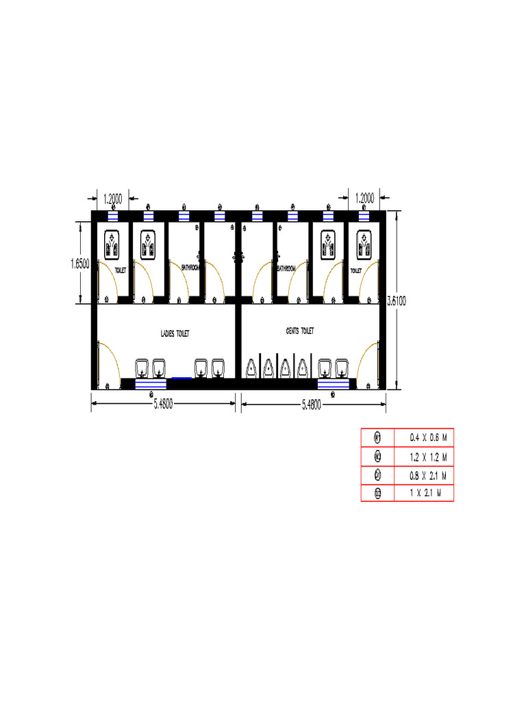 Toilet Layout-Model - PDF 1 | PDF