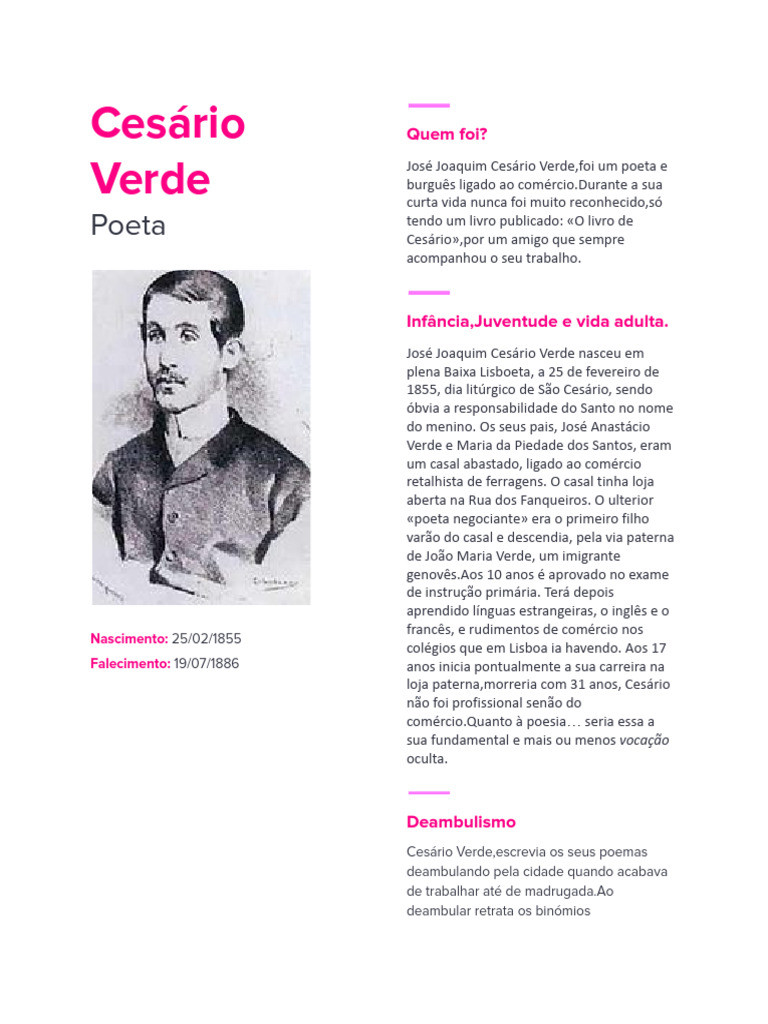 Cesário Verde | PDF