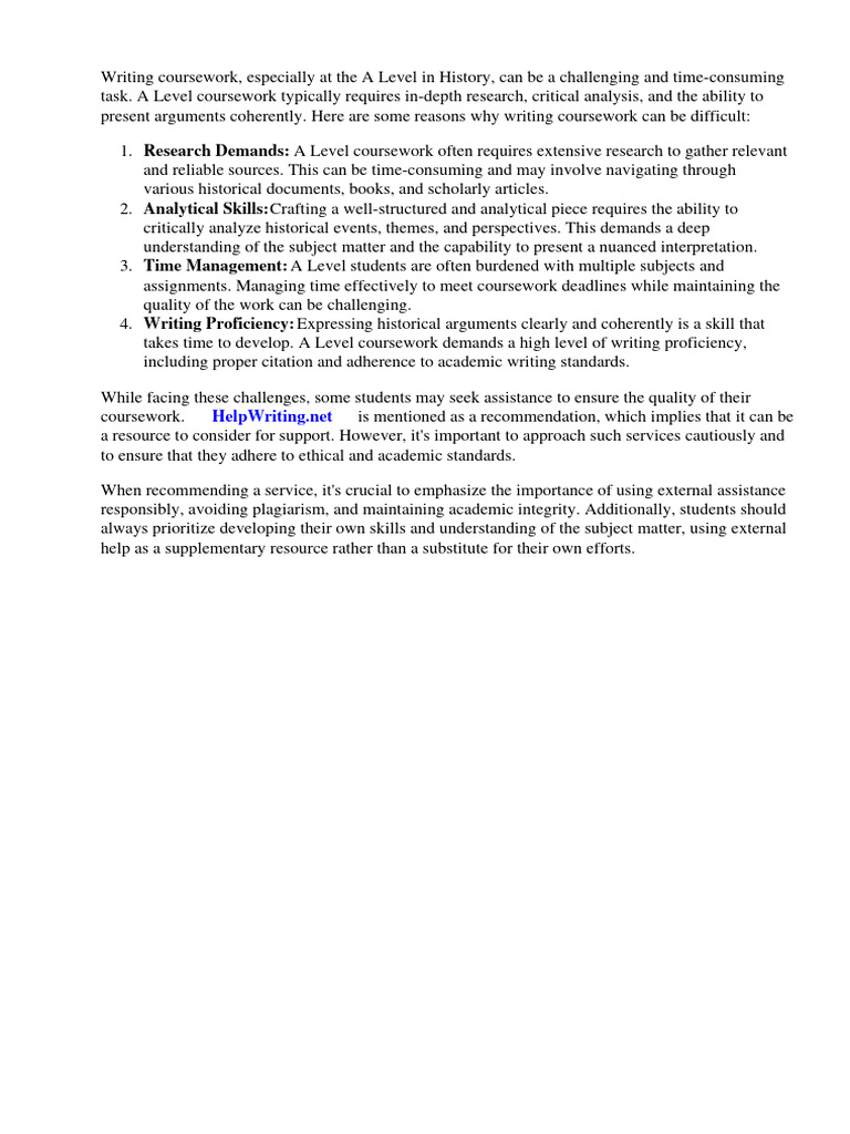 History A Level Coursework Questions | PDF | Facebook | Linked In