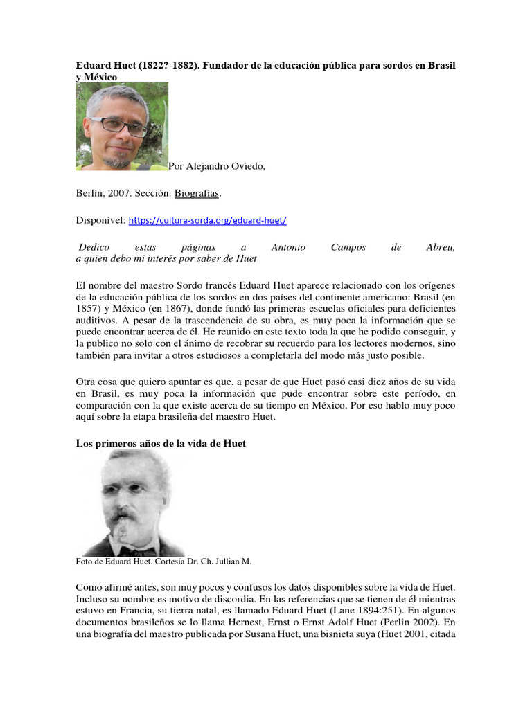 2007 OVIEDO Eduard Huet (1822 - 1882) - Fundador de La Educación ...