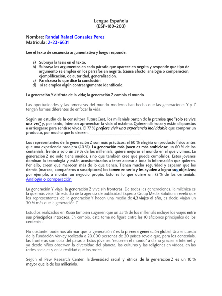 Tarea - Documentos de Google | PDF