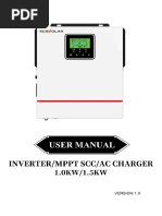 Sunsynk 8kw Hybrid Inverter Manual | PDF | Power Inverter | Solar Panel
