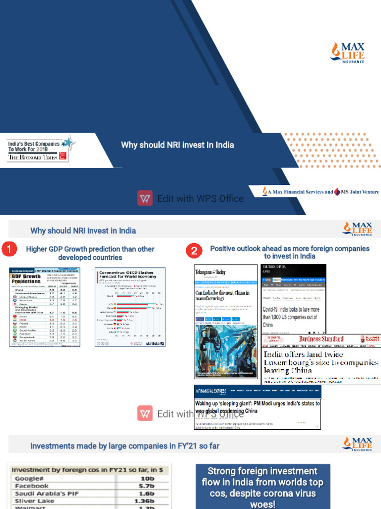 Why Should NRI Invest in India-1 | PDF | Private Sector | Economies