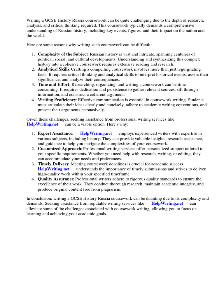 Gcse History Russia Coursework | Download Free PDF | Joseph Stalin ...