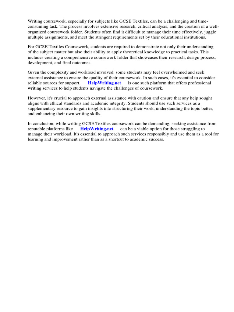 Gcse Textiles Coursework Folder | PDF | Embroidery | Textiles