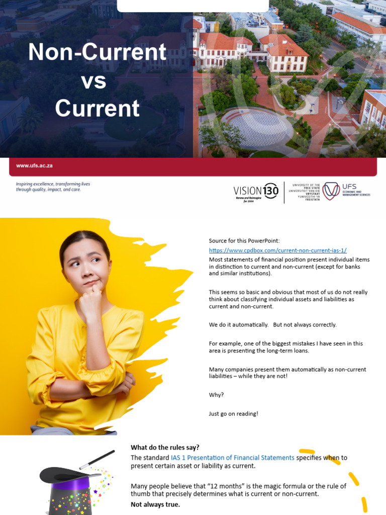 Non-Current Vs Current | PDF | Loans | Fixed Asset