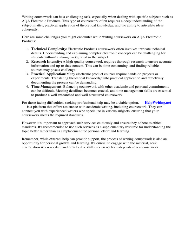 Aqa Electronic Products Example Coursework | PDF | Facebook | Linked In