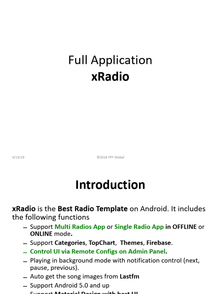 Xradio APP | PDF | Json | Android (Operating System)