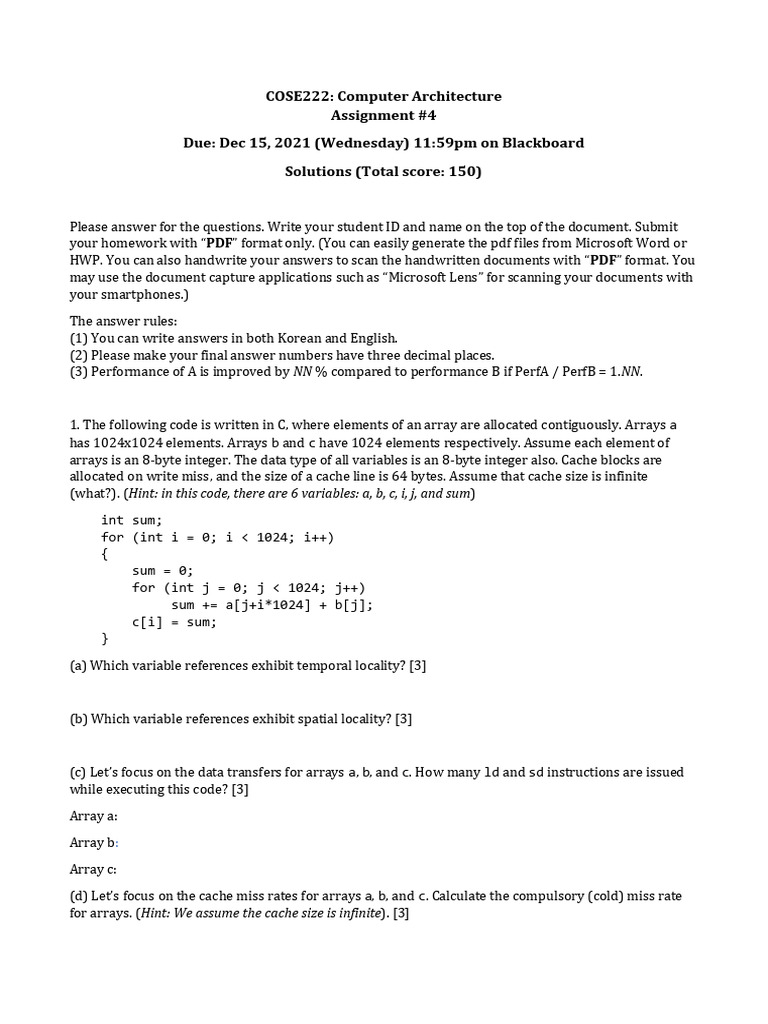 Cose222 HW4 | PDF | Integer (Computer Science) | Software Engineering