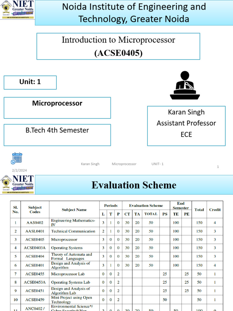 Introduction To Microprocessor Acse0405 Pdf Central Processing Unit Computer Data Storage