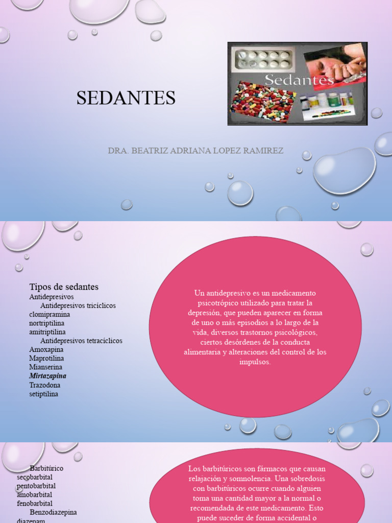 SEDANTES | PDF | Benzodiazepinas | Antipsicótico