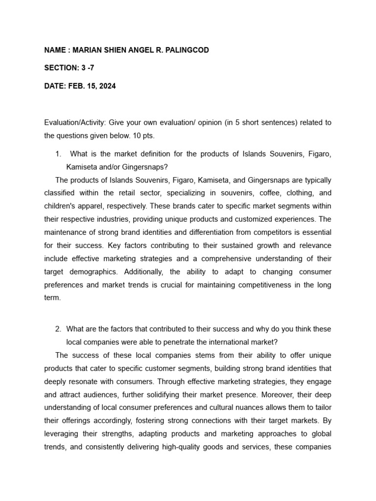 Palingcod - Module 4 (Evaluation) | PDF