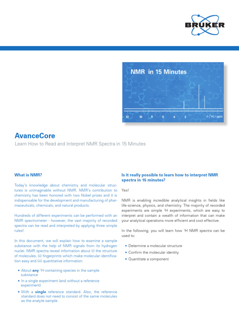 T186266 - AvanceCore NMR Spectra in 15 Minutes Application Note - FINAL ...