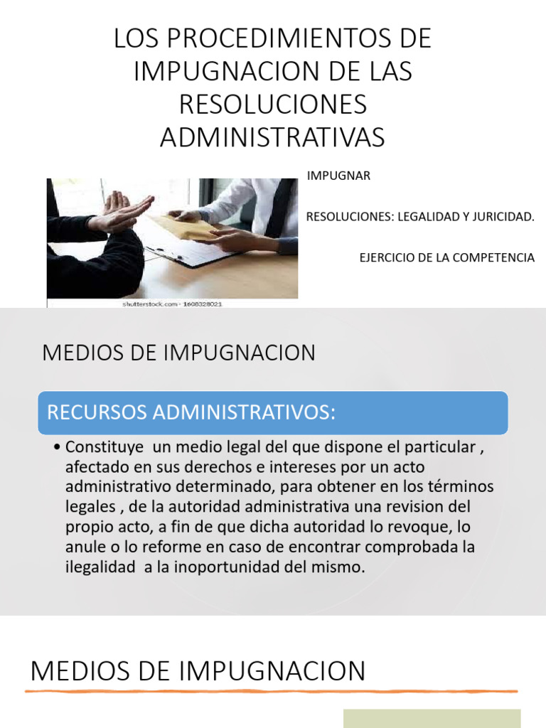 Los Procedimientos de Impugnacion Administrativa | PDF | Judicaturas ... Los Procedimientos de Impugnacion Administrativa | PDF | Judicaturas ...
