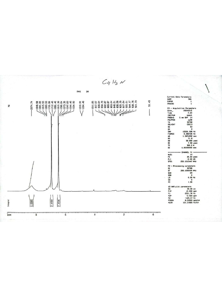 Spectre RMN (TP) | PDF