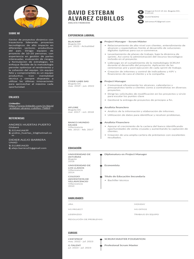 CV 1 | PDF | Crecimiento personal y profesional | Negocios