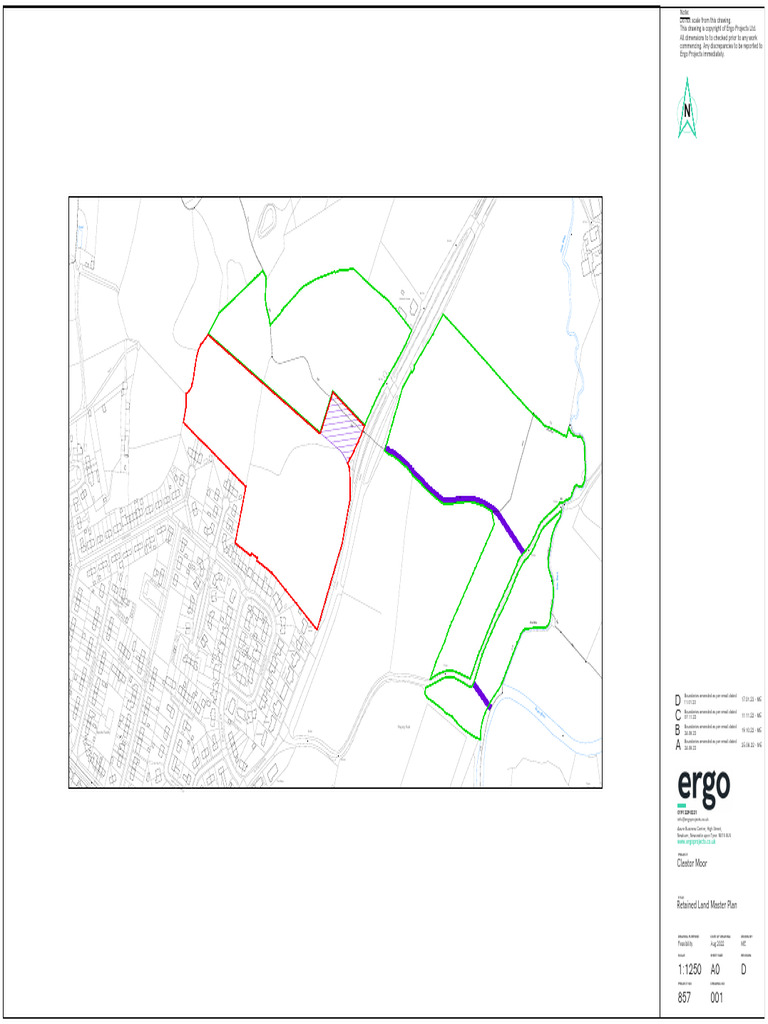 PL-001 Cleator Moor. Retained Land Master Plan - RevD | PDF