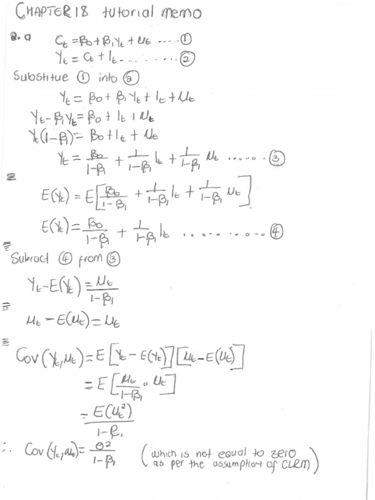Chapter 18 Tutorial Memo | PDF