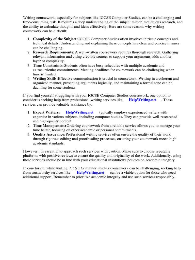 Igcse Coursework Computer Studies | PDF | Computer Science | Amazon Kindle Igcse Coursework Computer Studies | PDF | Computer Science | Amazon Kindle