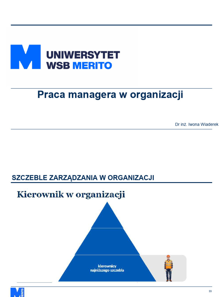 2 - Praca Managera W Organizacji | PDF
