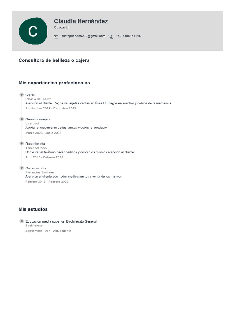 Claudia Herná Ndez | PDF | Crecimiento personal y profesional | Negocios