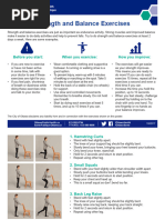 Balance Exercises For Seniors PDF | PDF