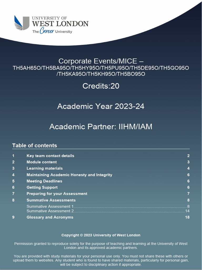 MSG MICE AY23-24 Partnerships | PDF | Educational Assessment | Academic ...