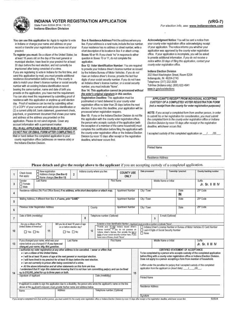 B2 - A - Eng - Voter Reg | PDF | Voter Registration | Identity Document