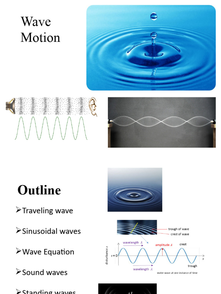 14 WaveMotion | PDF | Waves | Wavelength