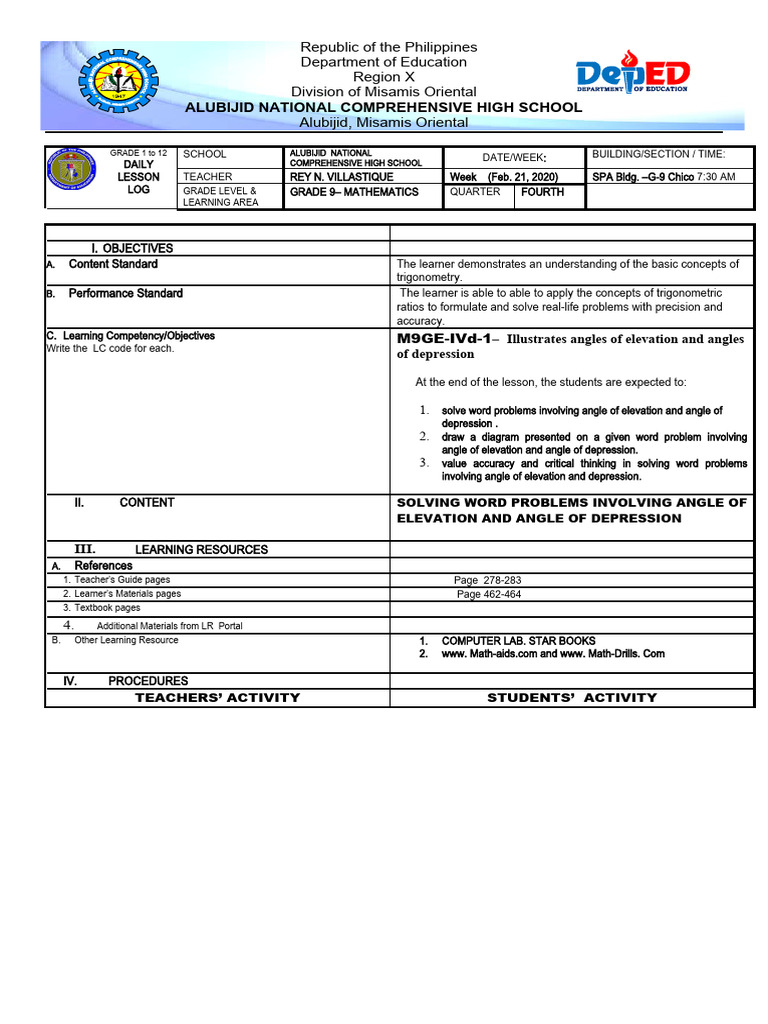 Semi-Detailed-4 Lesson Plan | PDF | Learning | Cognition