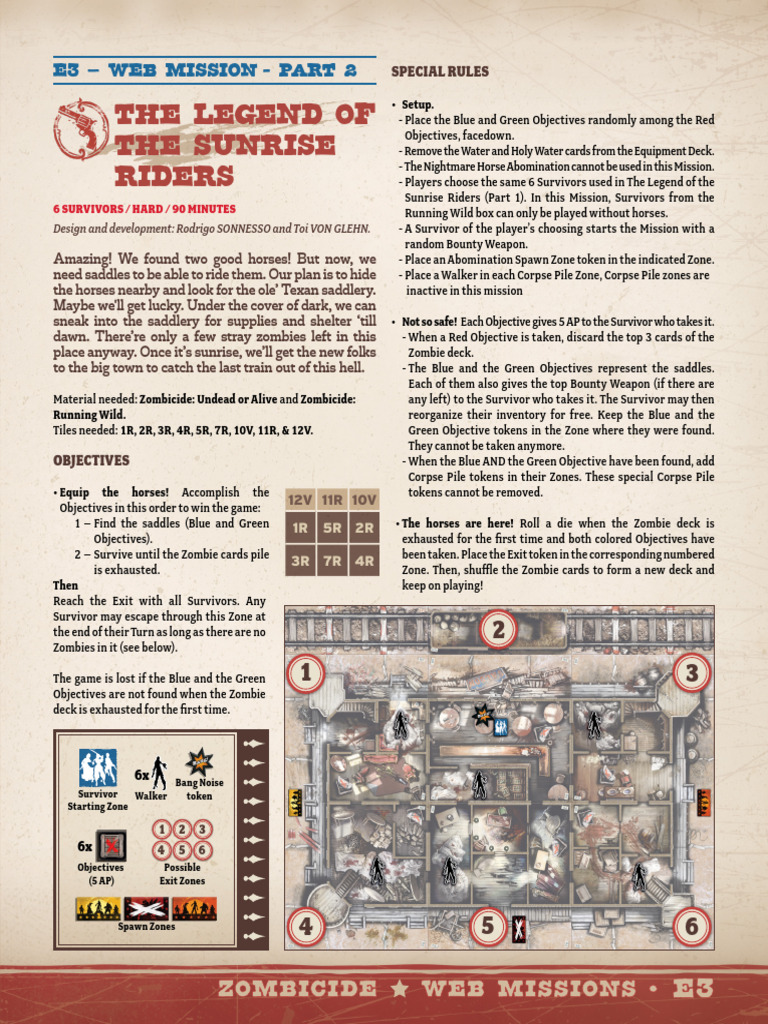 Mission E3 The Legend of The Sunrise Riders Campaign 2 | PDF | Sports ...