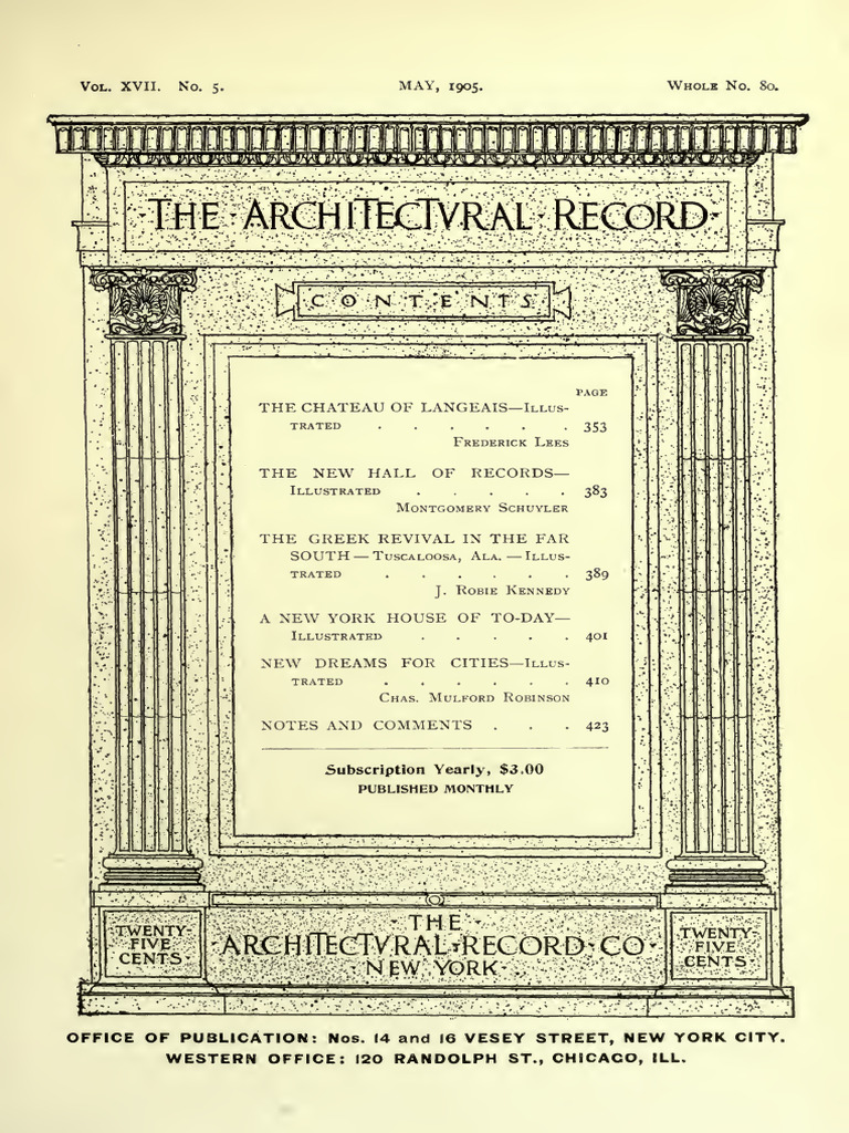 Architectural Record Magazine AR 1905 05 Compressed | PDF ...