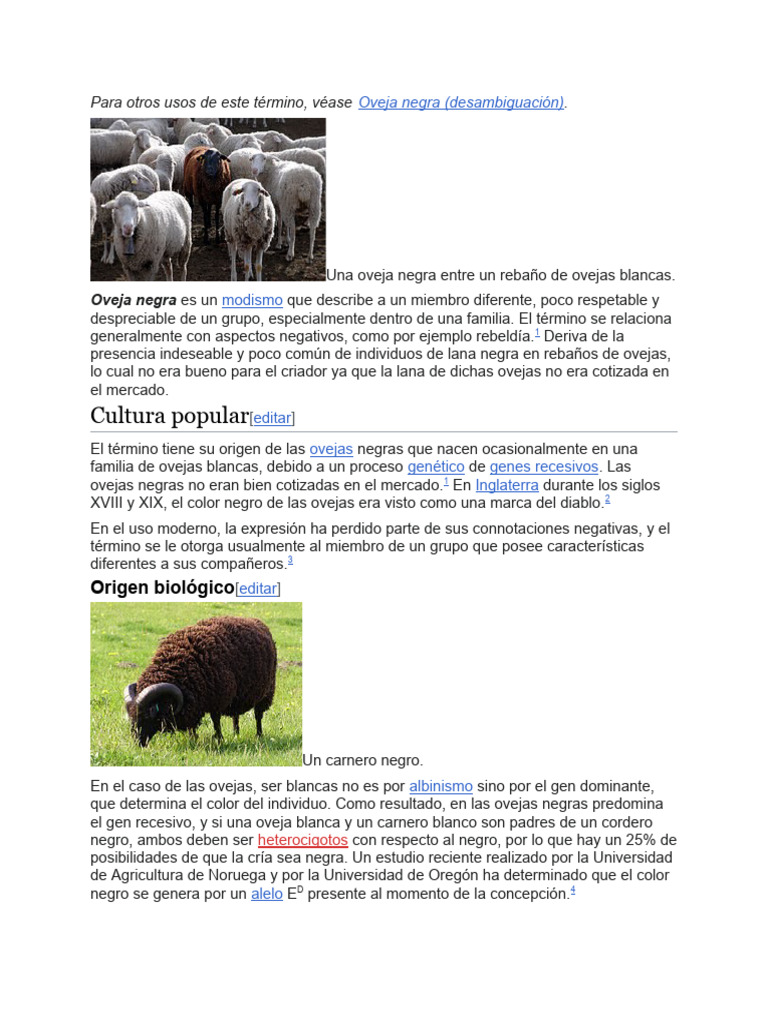 Oveja Negra Pdf Ovis Oveja