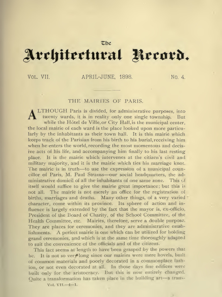 Architectural Record Magazine AR-1898-04-06 - Compressed | PDF ...