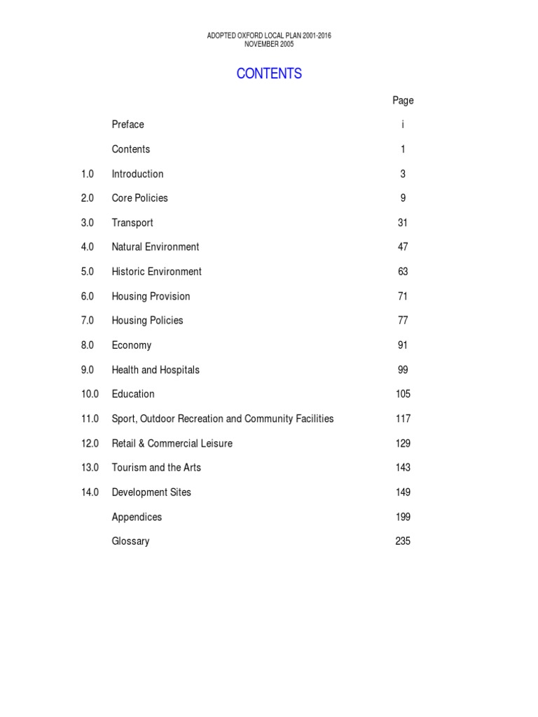 Oxford Local Plan 2001-2016 | Download Free PDF | Sustainability ...