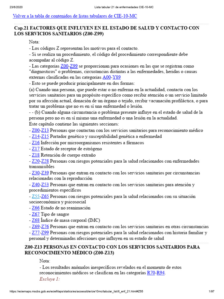 Códigos Z - CIE Maps | PDF | Abuso sexual | Infección