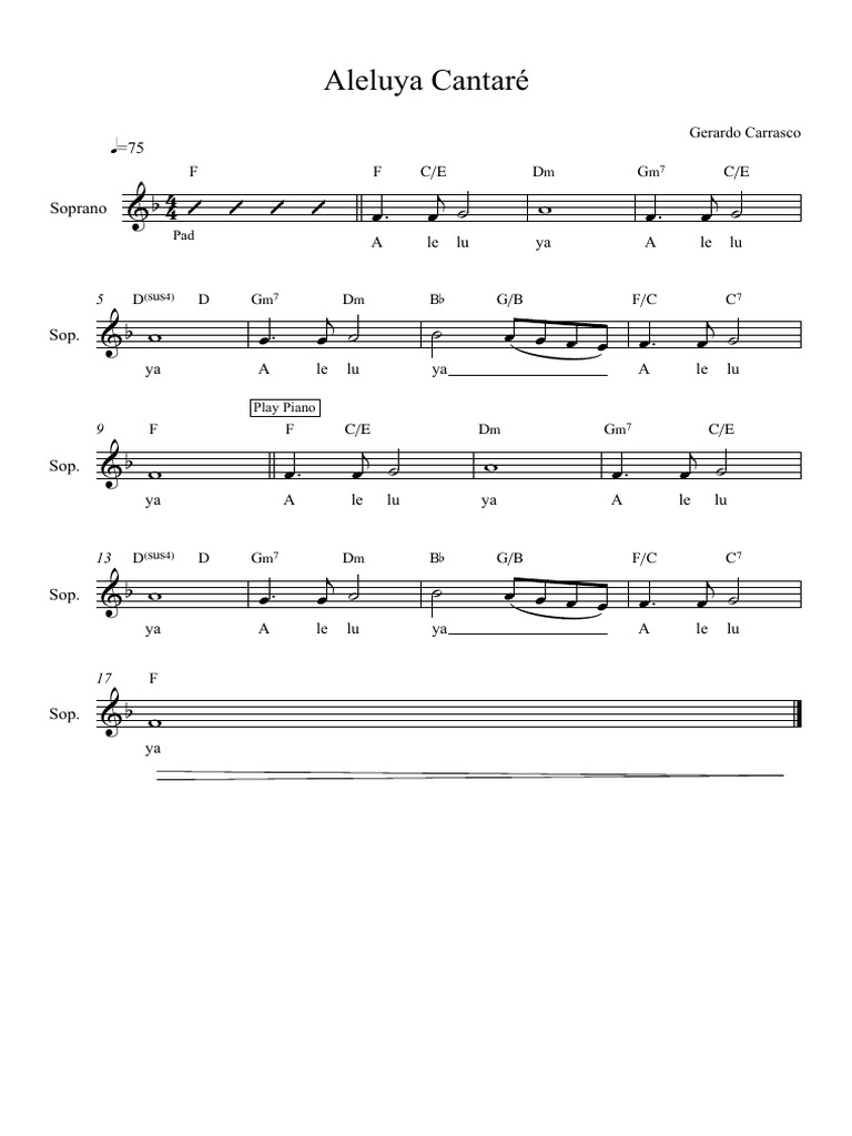 Aleluya A Dios - Canto para Misa | PDF