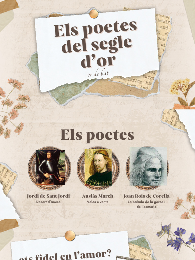 Els Poetes Del Segle Dor | PDF