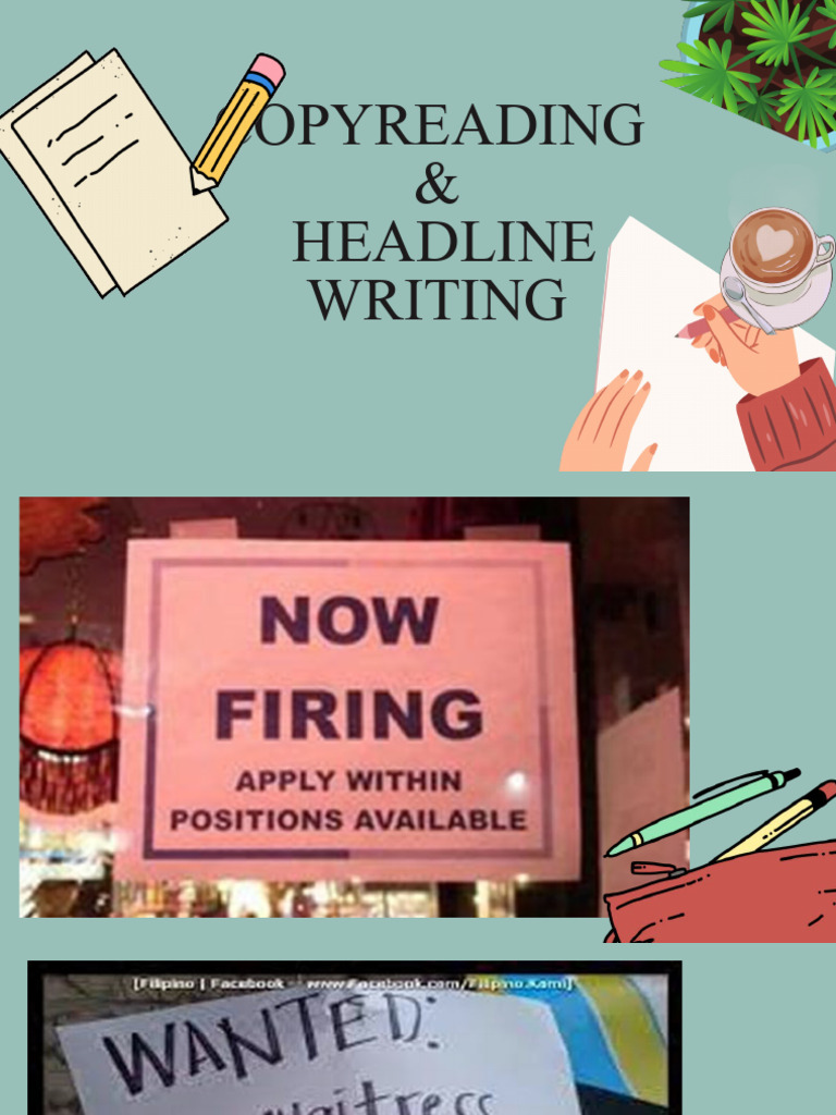 Copyreading & Headline Writing | PDF | Copy Editing | Grammar