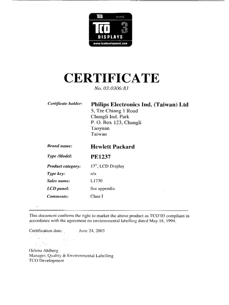 HP L1730 | PDF