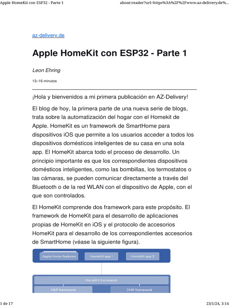 Apple HomeKit Con ESP32 - Parte 1 | PDF | Red de computadoras | Arquitectura de Computadores