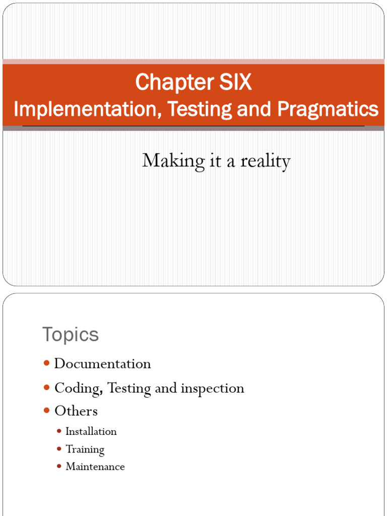 Implementation and Testing in Software | PDF | Software Testing ...
