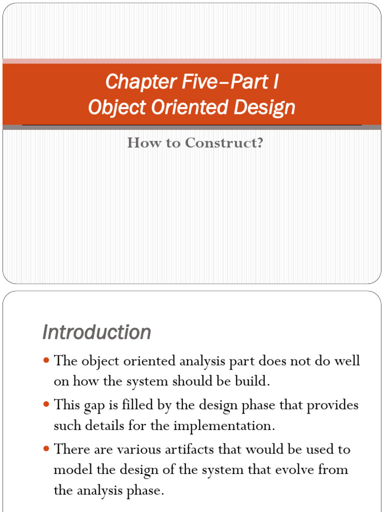 Object Oriented SAD-Chapt 5 Part I | PDF | Method (Computer Programming) | Class (Computer ...