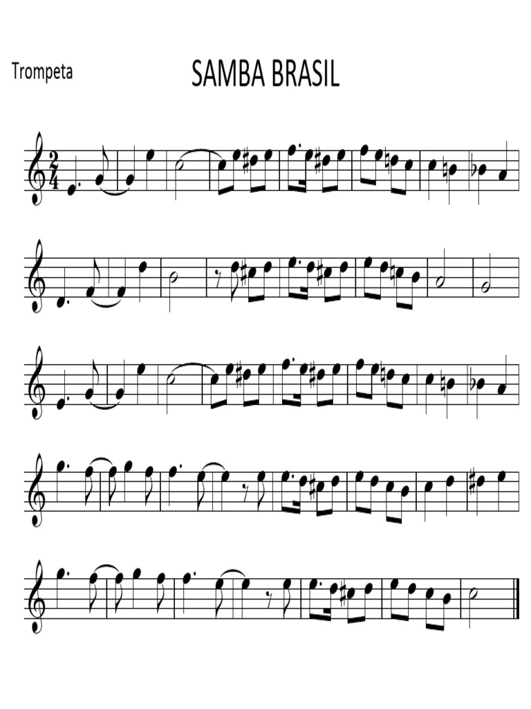 Samba Brasil Trompeta | PDF