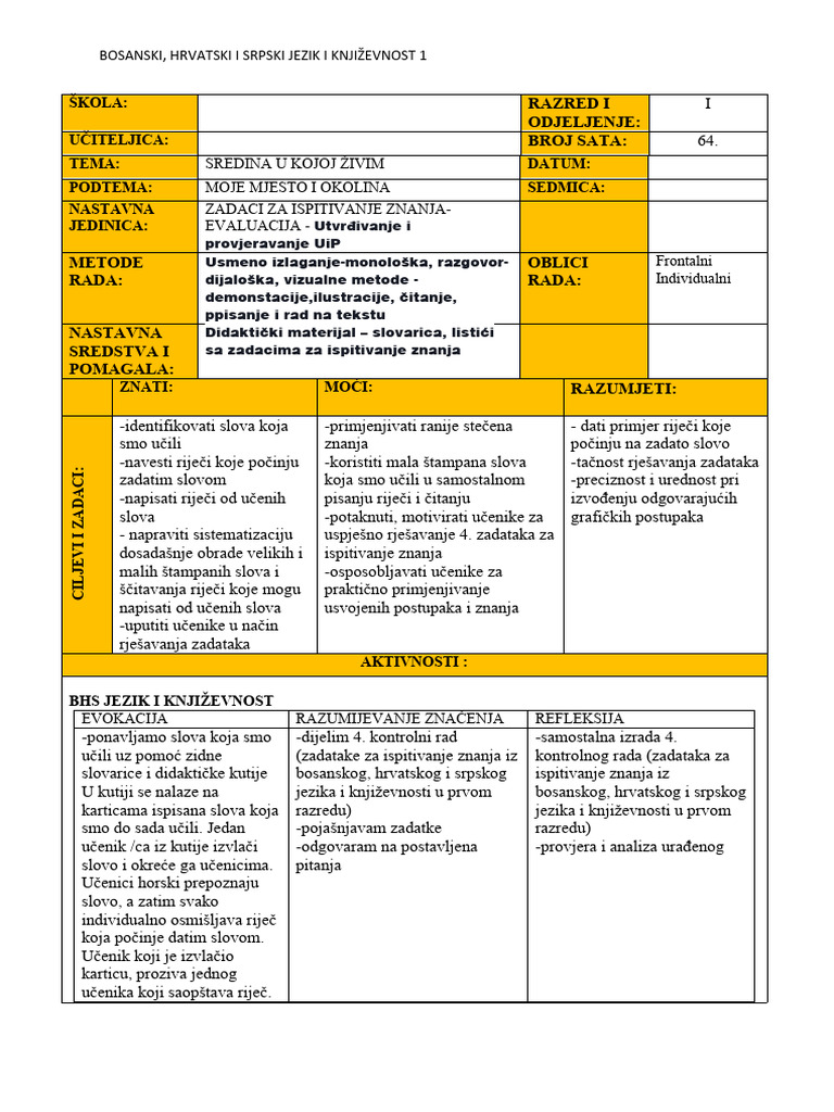 Zadaci Za Ispitivanje Znanja | PDF