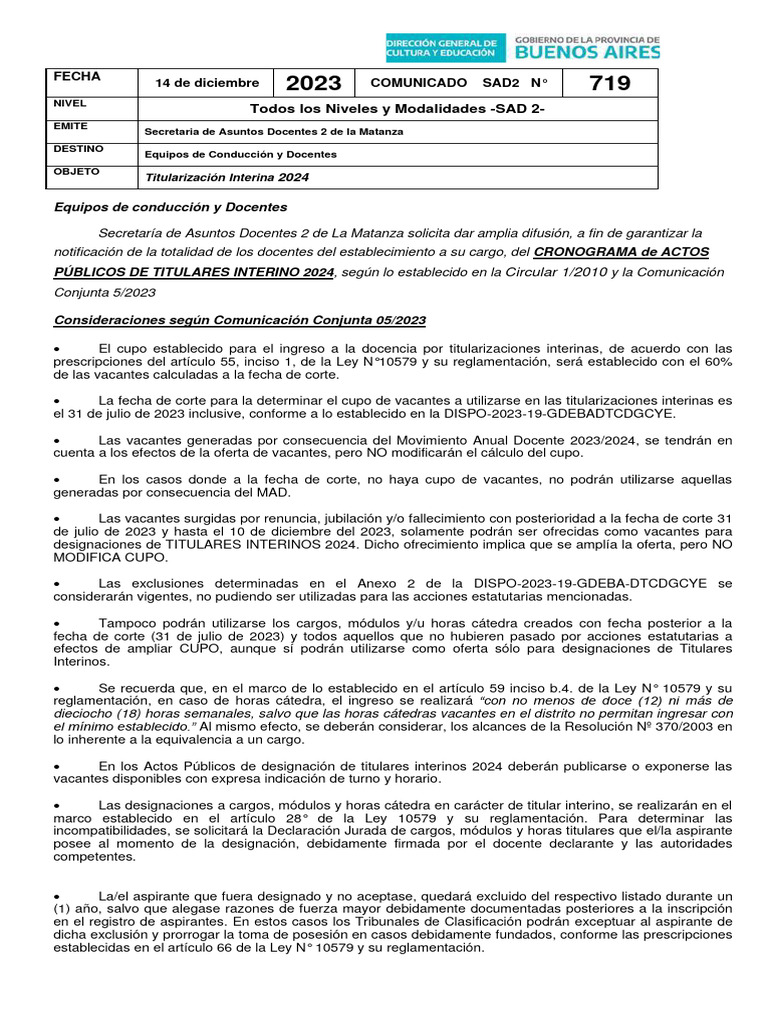 Todos Los Niveles y Modalidades - SAD 2-: Fecha 14 de Diciembre ...